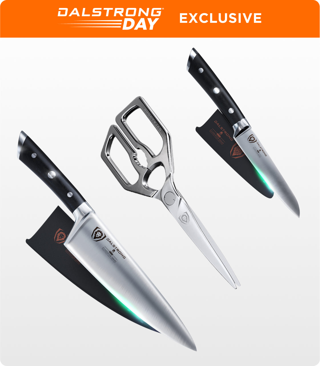 Home Chef Staters Bundle | Gladiator Series 8" Chef's Knife + 3.5" Par ...